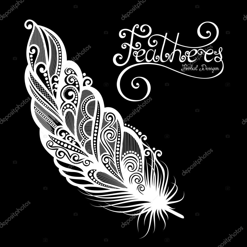 Tribal Feather Design