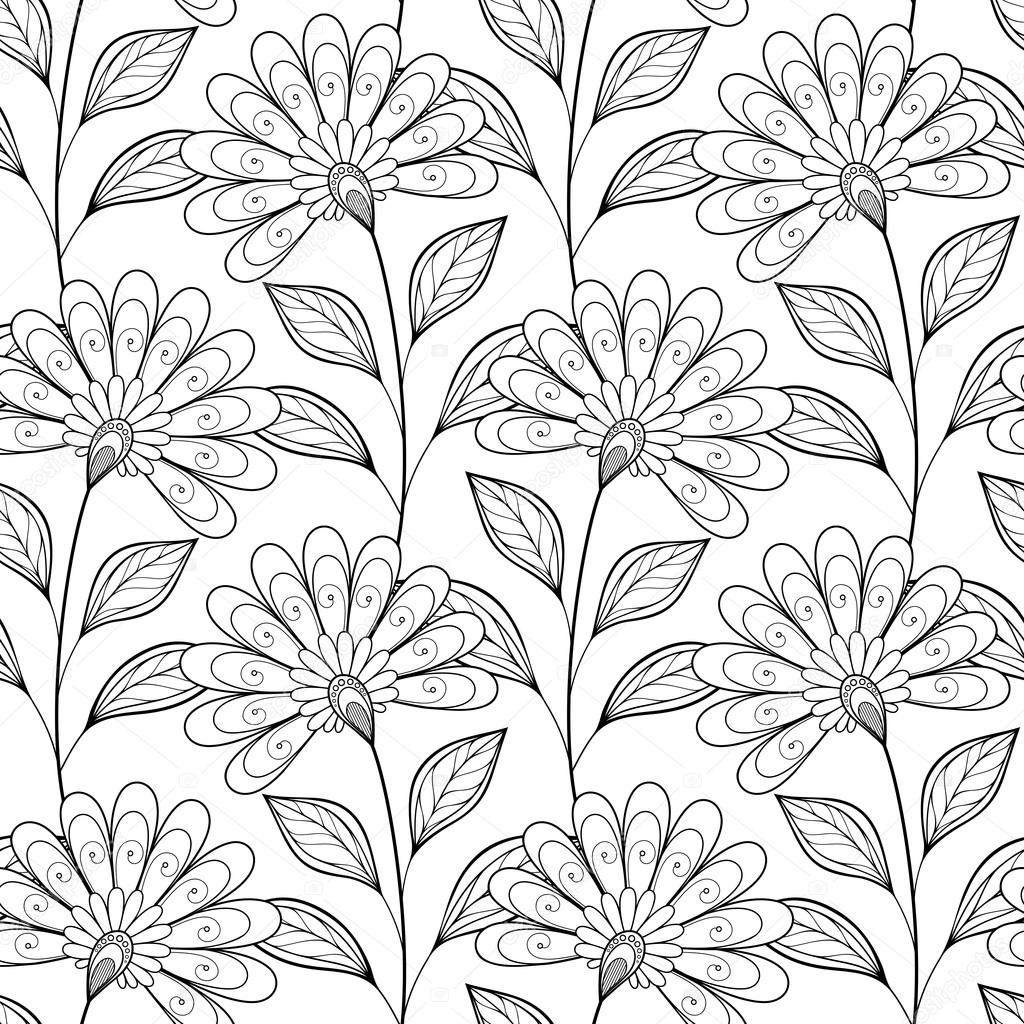 Abstract Floral Pattern — Stock Vector © Krivoruchko #80140728