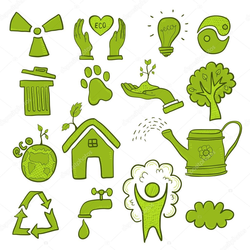 Eco symbols set Stock Vector Image by ©orfeev #111733874