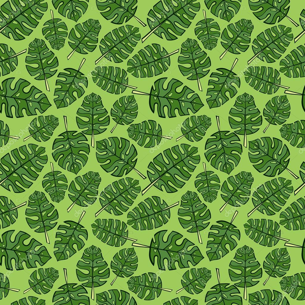 Tropical leaves texture Stock Vector Image by ©orfeev #123524188