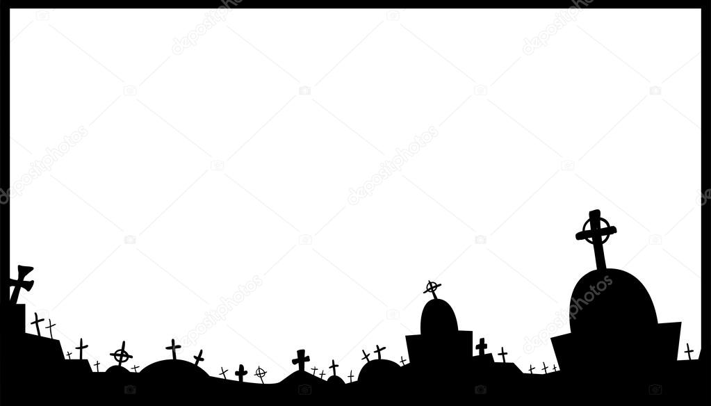 Cemetery frame — Stock Vector © orfeev #56071129