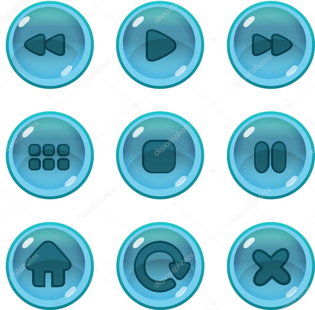 Game UI icons gui Stock Vector by ©Kamus 79710520