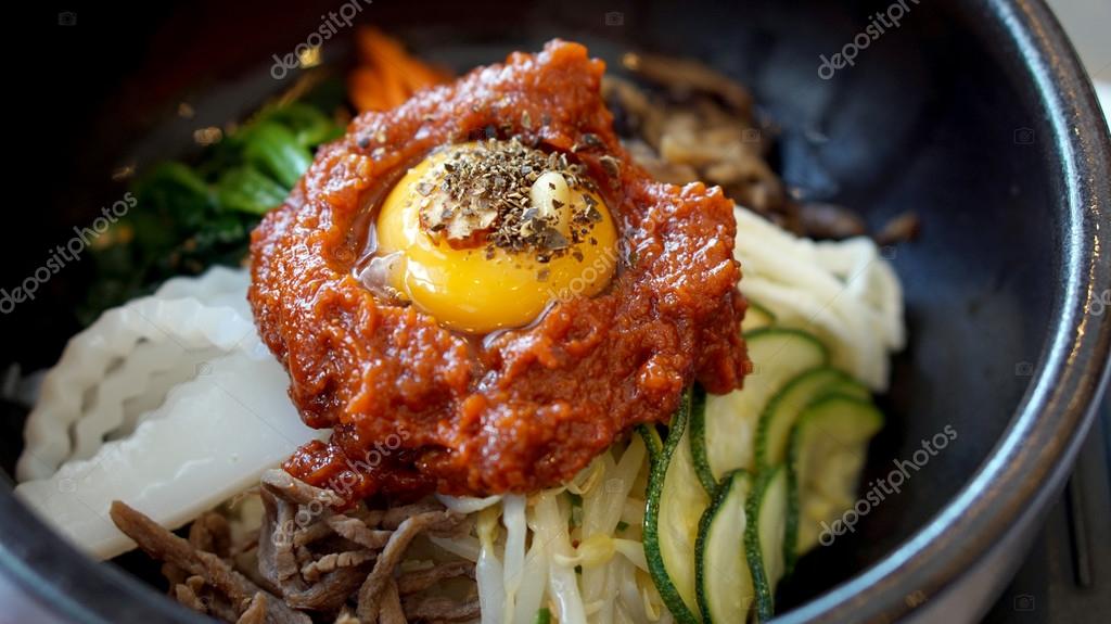 Bibimbap, Korean hot mix Stock Photo by ©glowonconcept 74046705