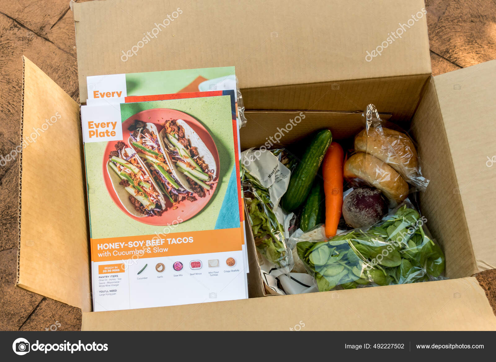 Sydney Australia 2021 Every Plate Meal Kit Cardboard Box Everyplate ...