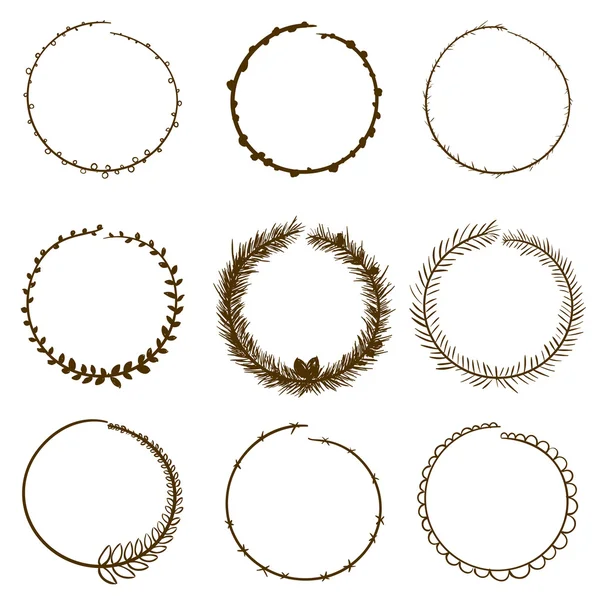 Círculo de ramas Imágenes Vectoriales, Gráfico Vectorial de Círculo de ...