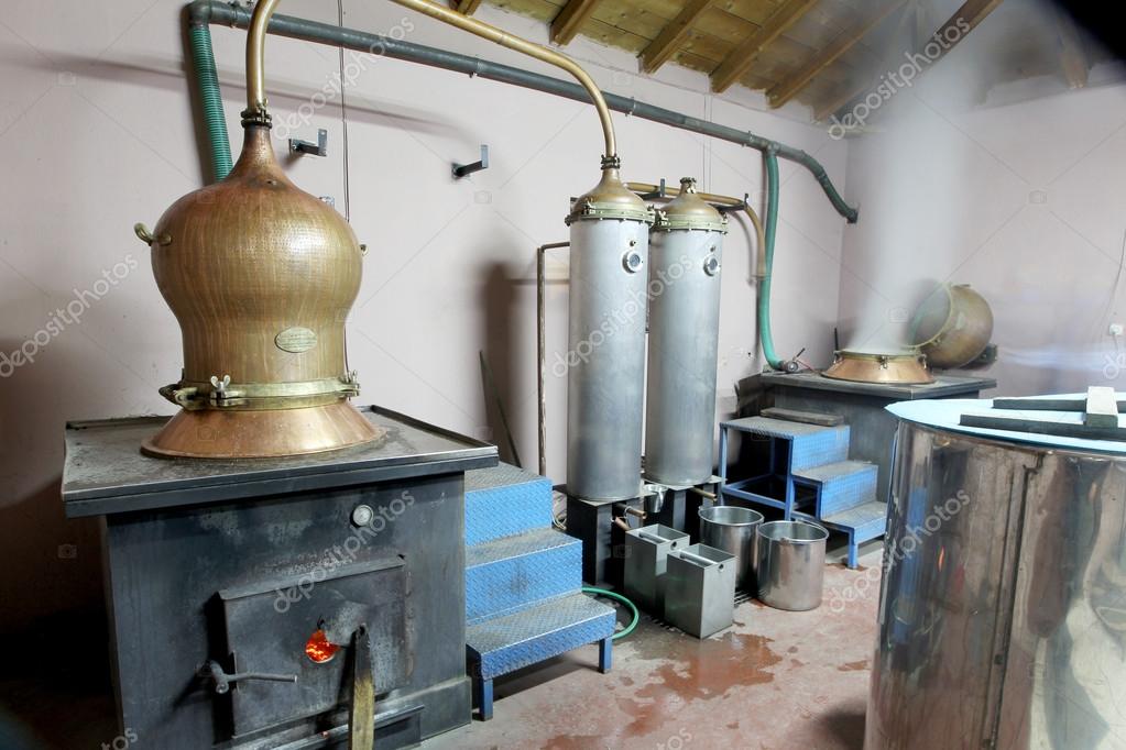 During traditional distillation of alcohol and production of hom ...