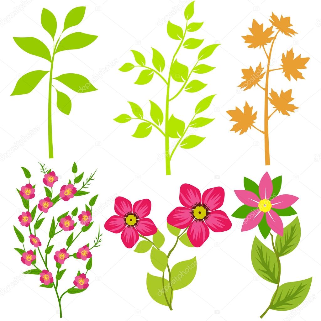 Vector illustration of Spring Flowers Stock Vector Image by ©tieulong ...