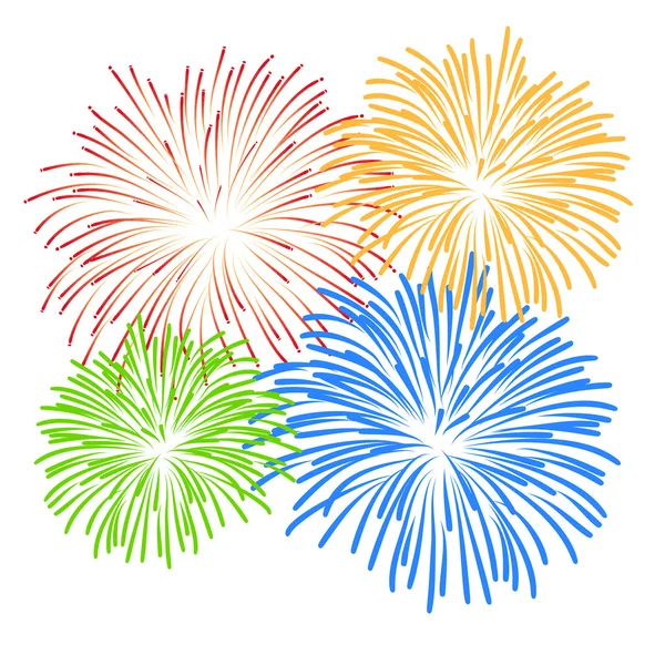 Vector fireworks background Stock Vector by ©tieulong 69060131