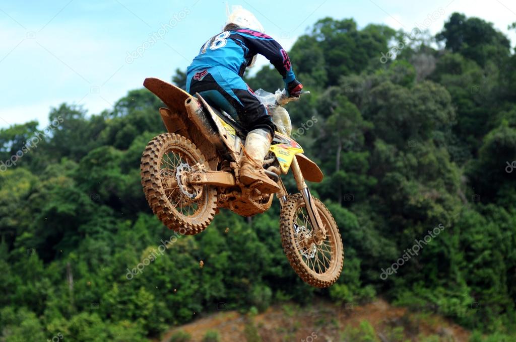 KEMAMAN - OCTOBER 29: unidentified rider in action during training ...