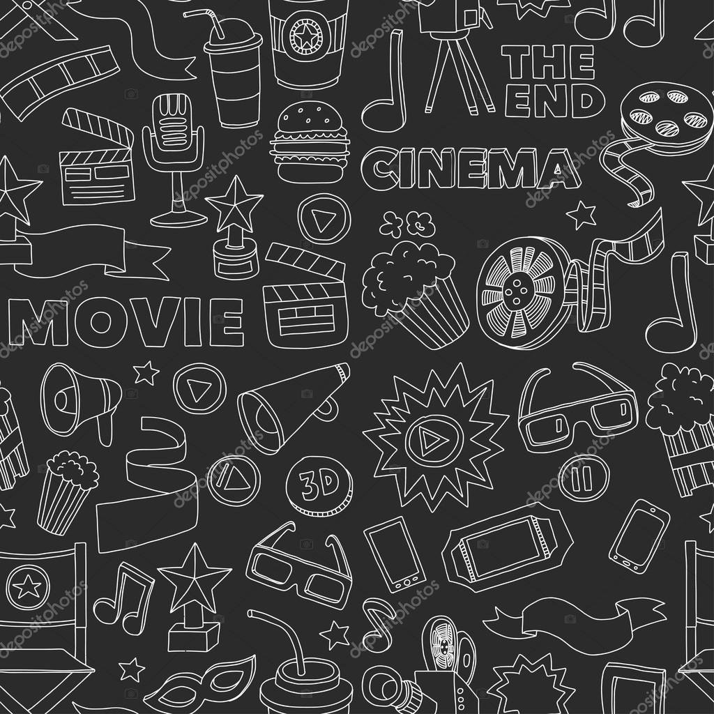 Cinema icons set. Cinema pattern. Cinema icons. Cinema background ... Cinema icons set. Cinema pattern. Cinema icons. Cinema background ...