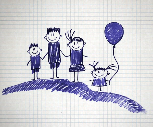 Hand drawn family Stock Photos, Royalty Free Hand drawn family Images ...