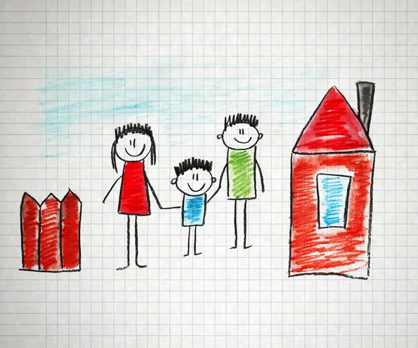 Happy family portrait. Happy family with cheerful smile. Mother, father ...