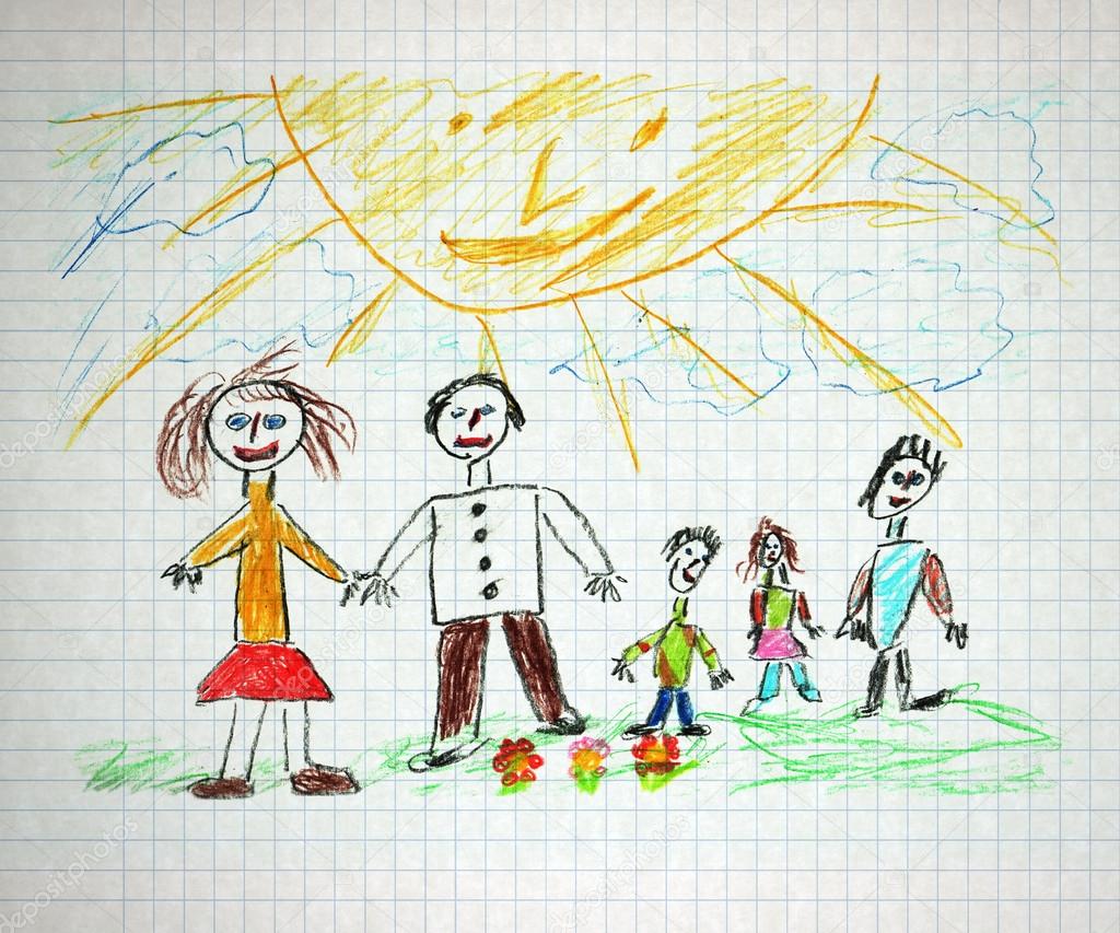 Happy family Stock Illustration by ©Helen_F #70068925