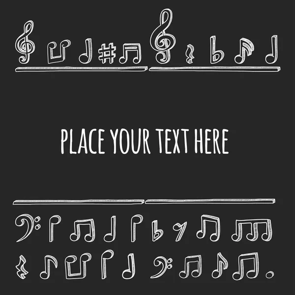 Doodle style musical notes background Stock Vector Image by ©Helen_F ...