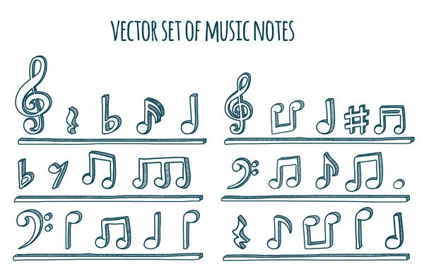 Doodle style musical notes background Stock Vector Image by ©Helen_F ...