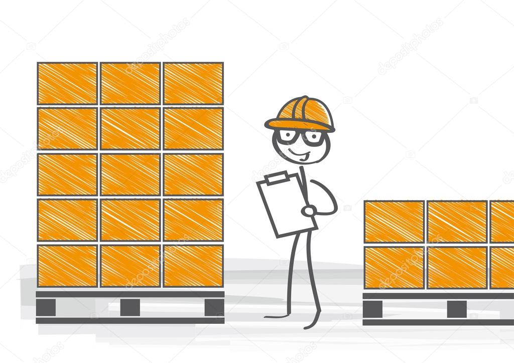 Magazynier z schowka — Grafika wektorowa © trueffelpix #114478318