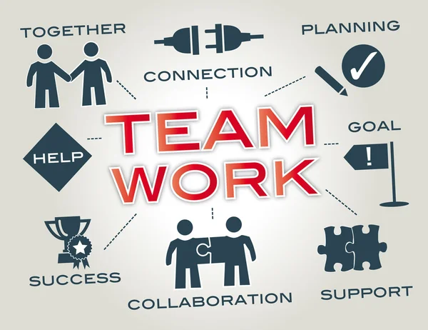 Teamwerk concept stockvector door ©trueffelpix 70515411