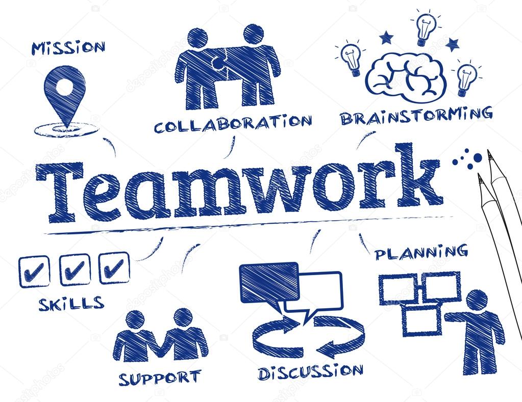 Teamwerk concept stockvector door ©trueffelpix 70515411