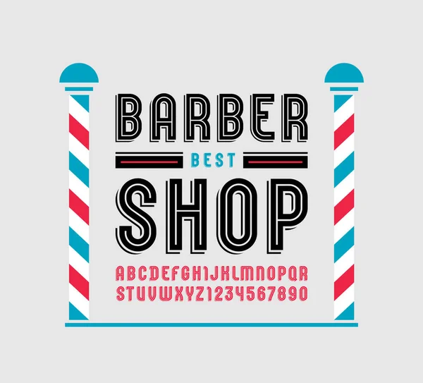 Letras de barbería Imágenes Vectoriales, Gráfico Vectorial de Letras de ...