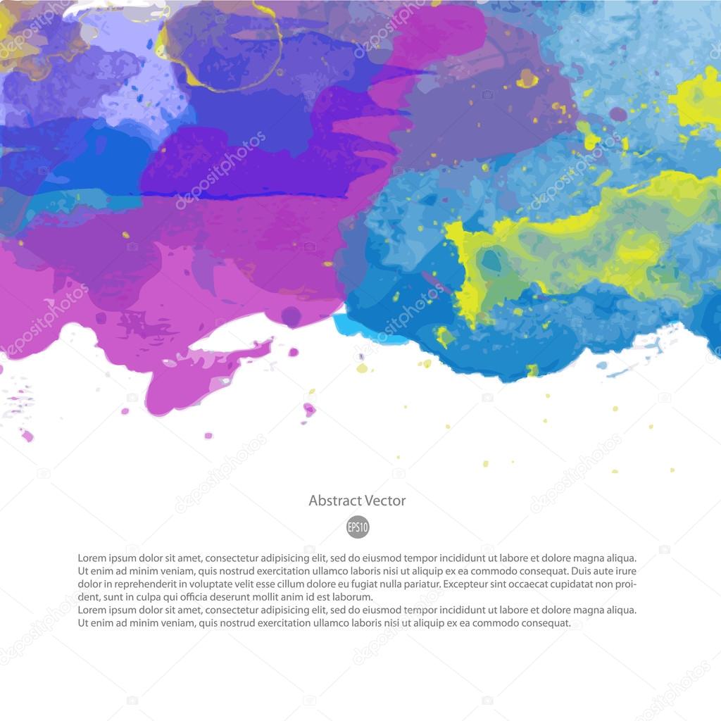 Bright colorful watercolor background Stock Vector by ©Antisana 106603310 Bright colorful watercolor background Stock Vector by ©Antisana 106603310