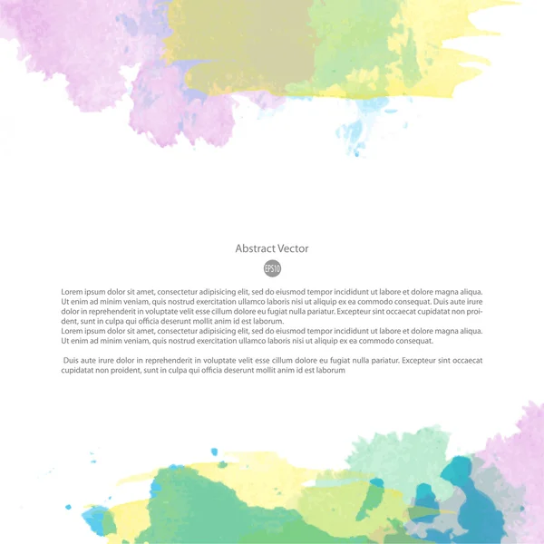 Vector set of watercolor background card template Stock Vector Image by ...