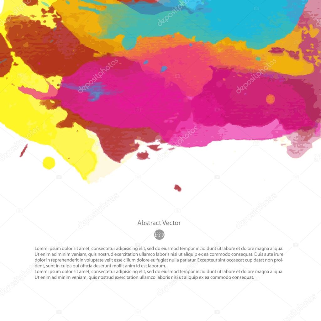Vector watercolor background Stock Vector by ©Antisana 98443060
