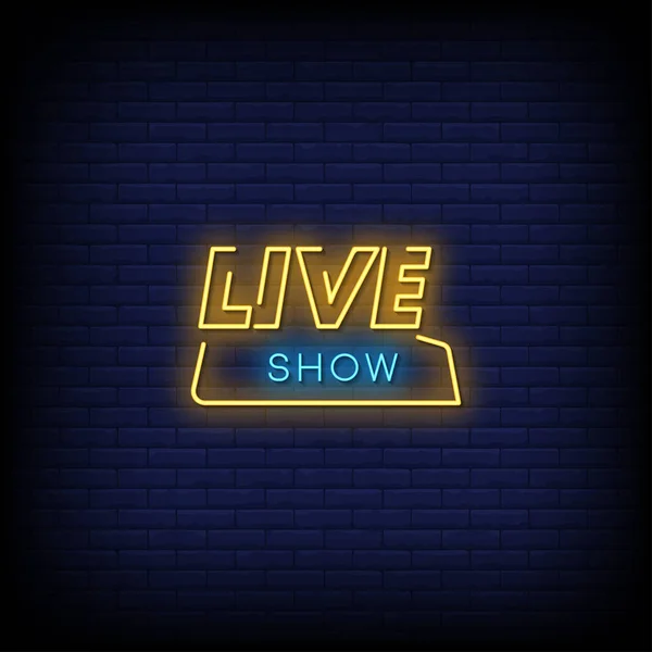 Talk Show Neon Signs Style Text Vector Stock Vector by ©bohlam 420970004
