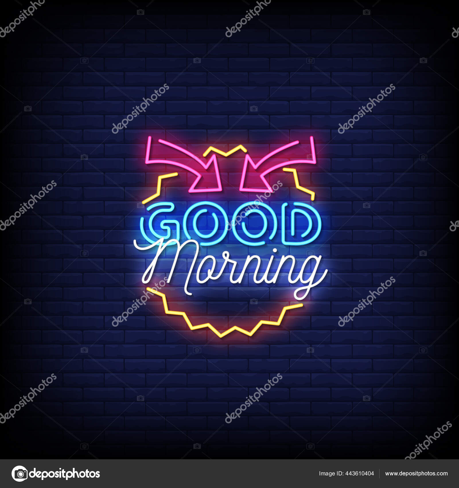 Light Banner Poster Neon Style Neon Signs Led Neon Light Stock Vector ...