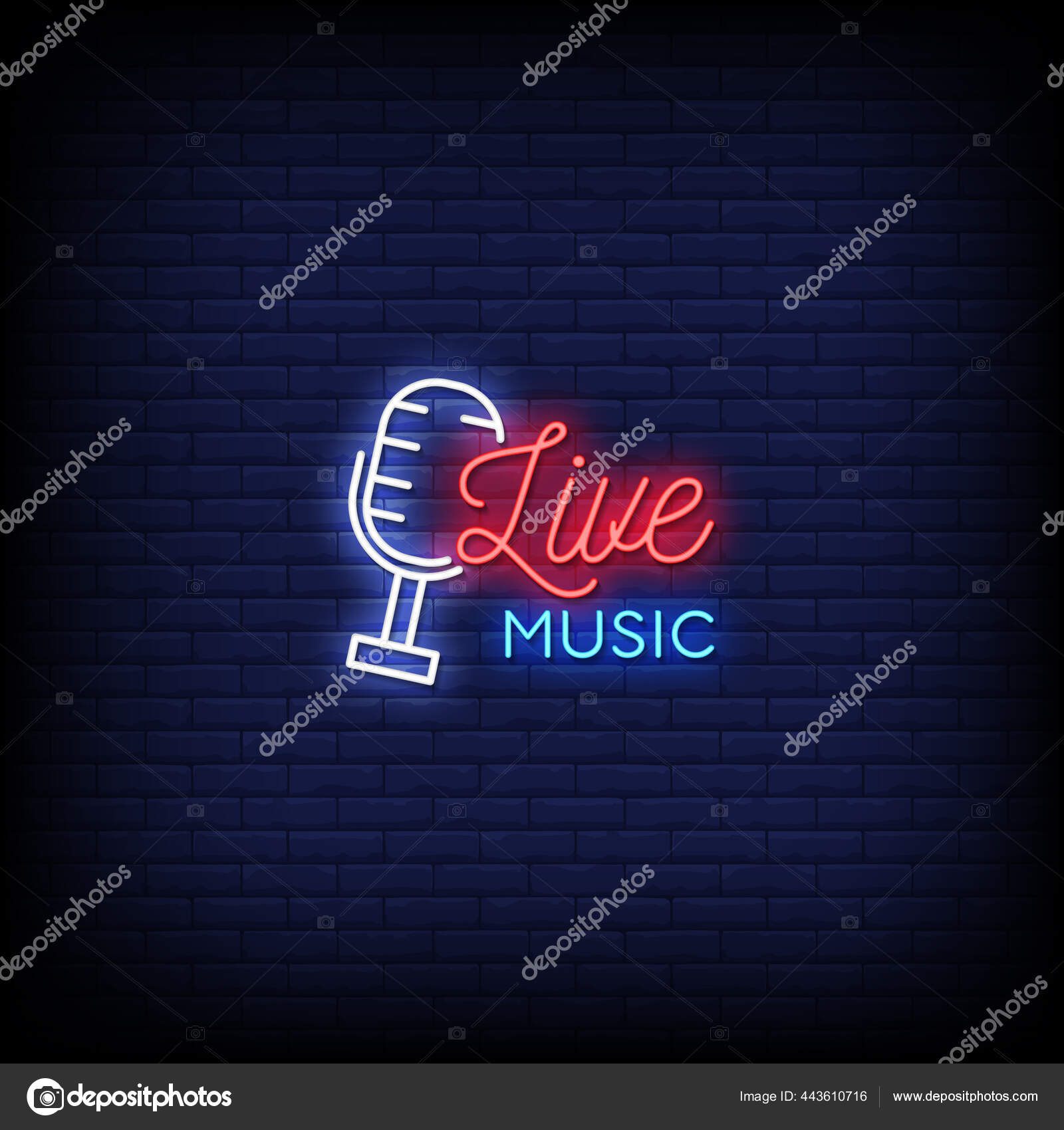 Light Banner Poster Neon Style Neon Signs Led Neon Light Stock Vector ...