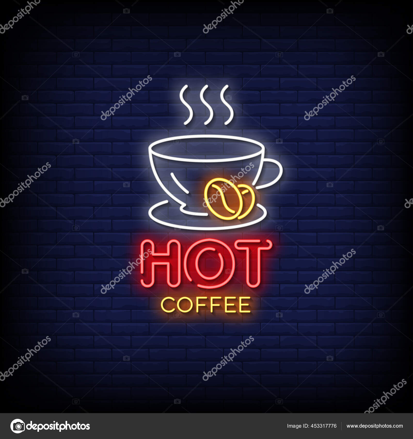 Light Banner Poster Neon Style Neon Signs Led Neon Light Stock Vector ...