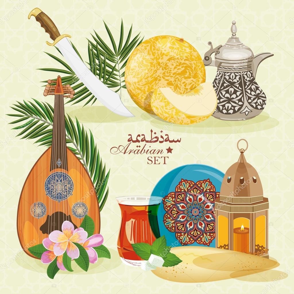 Arabic set. — Stock Vector © Tsyhanova #70736543