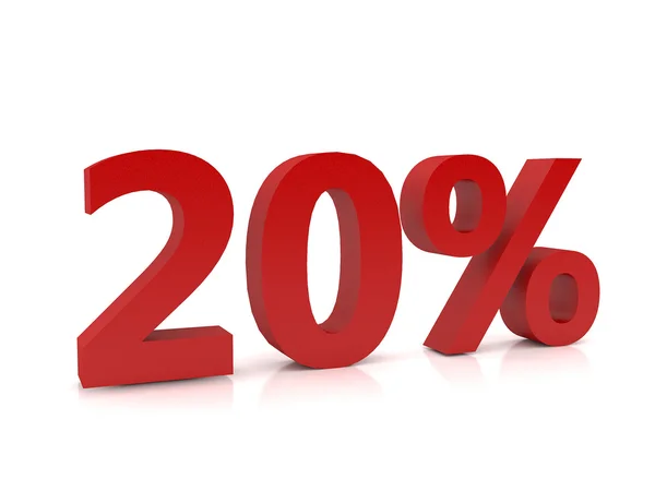Red 20 Percent Discount Sign — Stock Vector © Newartgraphics 27691617