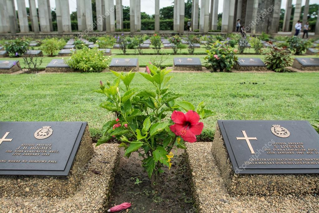Htauk Kyant War Memorial Cemetery in Yangon, Myanmar. – Stock Editorial ...