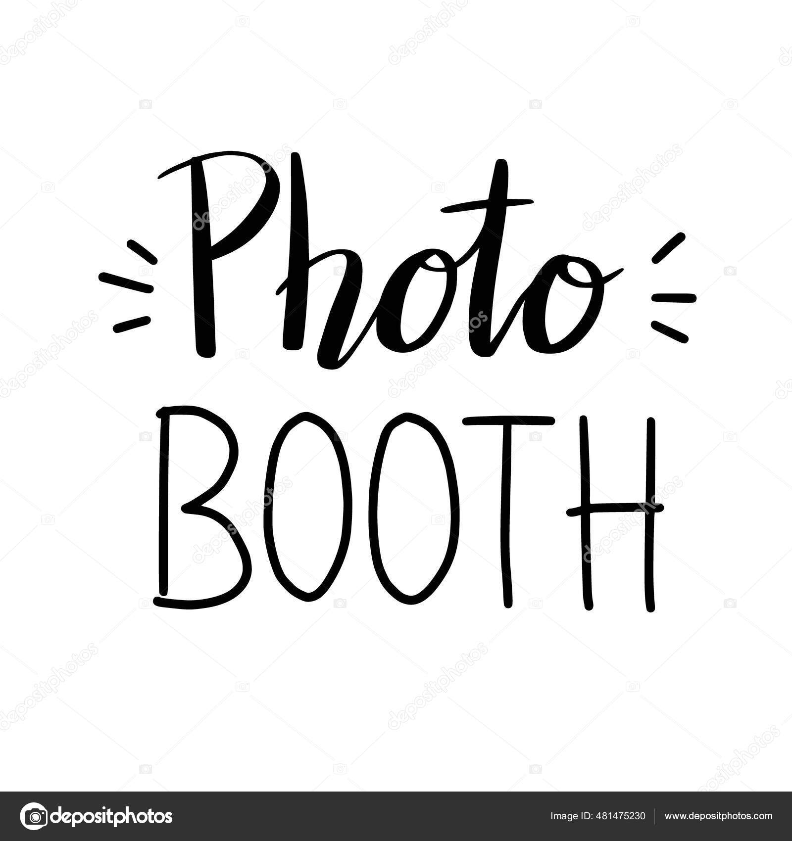Photo booth hand drawn lettering. Stock Vector Image by ©Polina_Sova ...