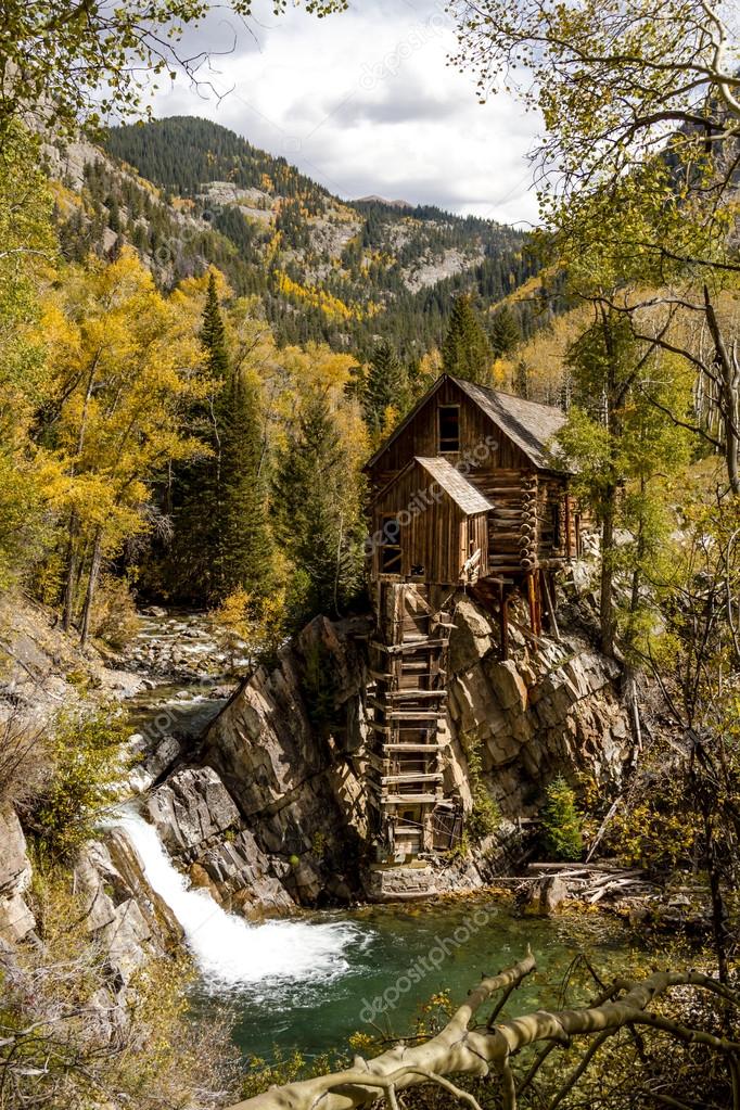Fall Colors at Historic Crystal Mill — Stock Photo © TeriVirbickis ...