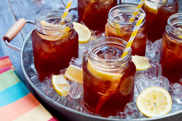 Iced Teas in Ice Filled Tray Stock Photo by ©TeriVirbickis 114169134