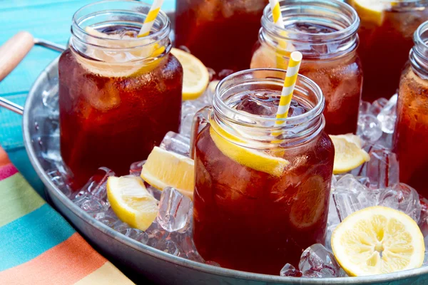 Iced Teas in Ice Filled Tray Stock Photo by ©TeriVirbickis 114169134
