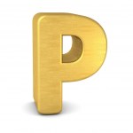 The letter P in gold Stock Photo by ©zentilia 8292976