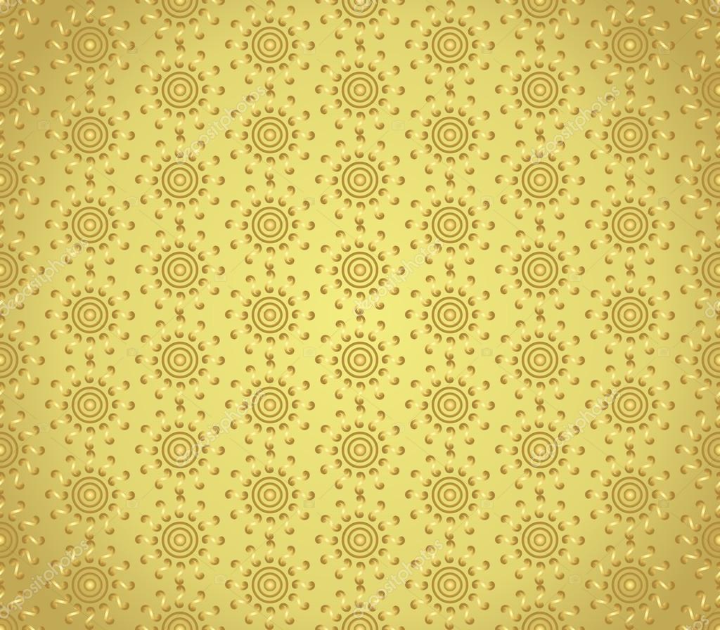 Gold Swirl and Circle Pattern on Pastel Background Stock Vector Image ...