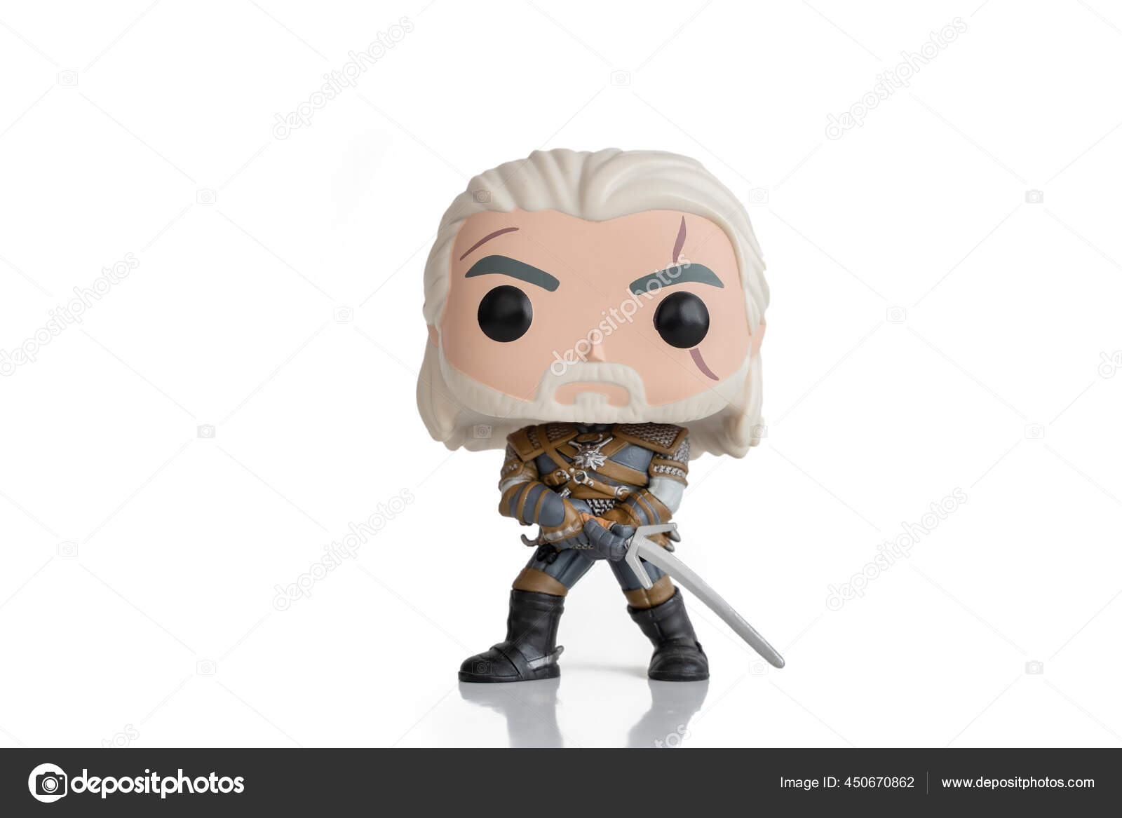 Istanbul Turkey February 2021 Funny Geralt Rivia Figure Funko Fictional ...