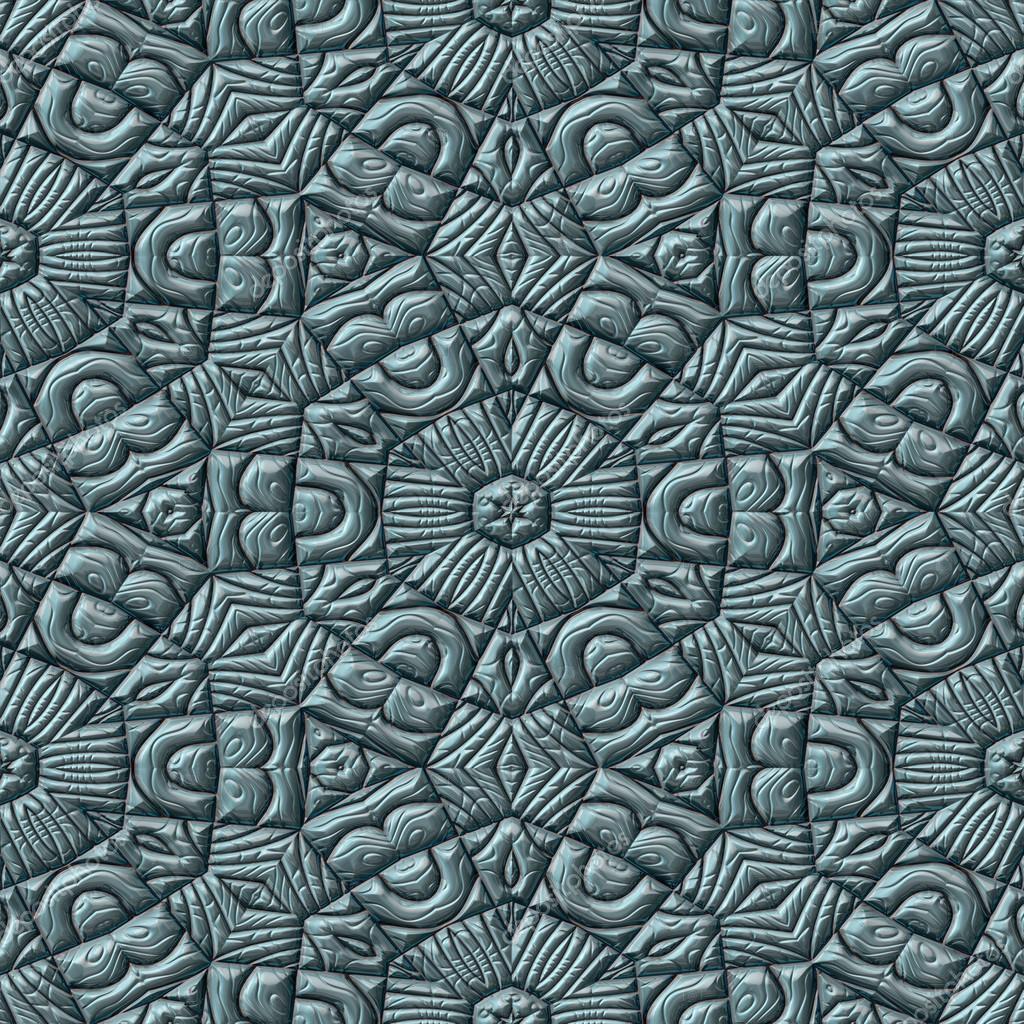 Mayan ornaments seamless generated texture — Stock Photo © PandaWild ...