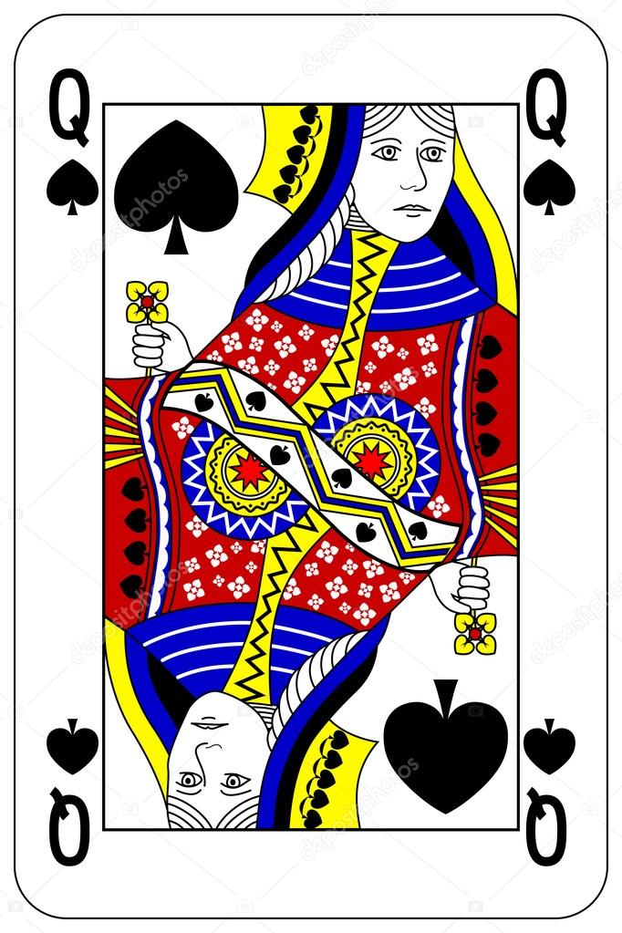 Playing Cards Queen Of Spades