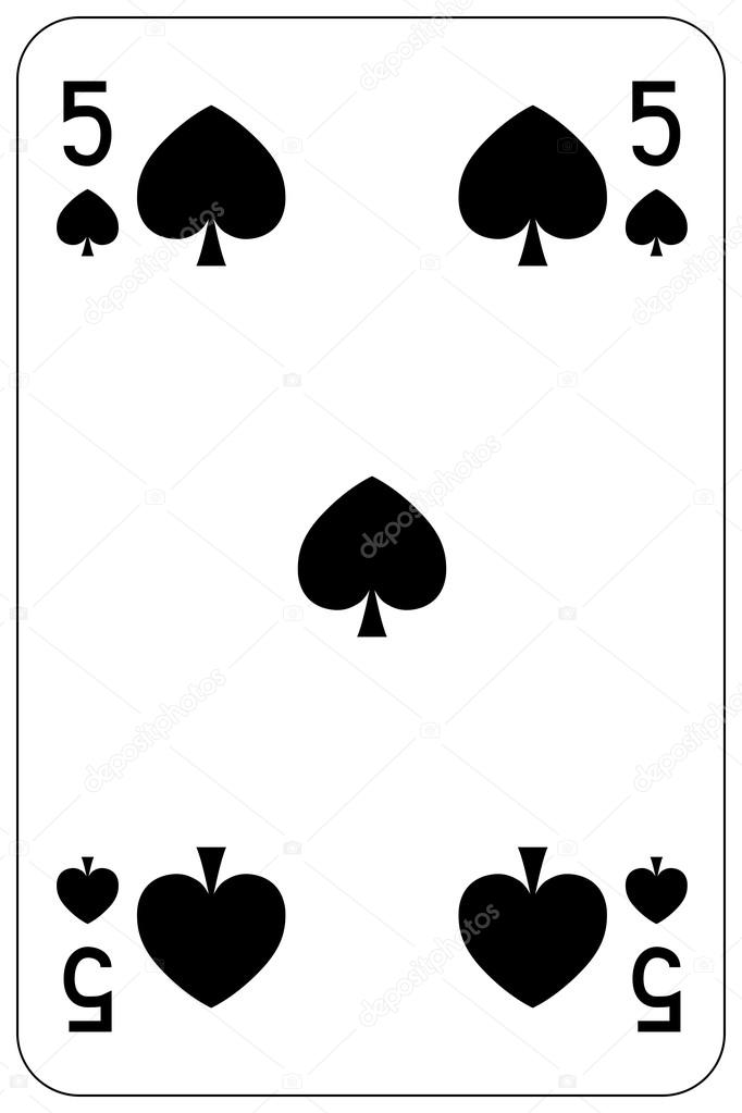 포커 카드 게임 5 스페이드 Stock Vector by ©PandaWild 83317004