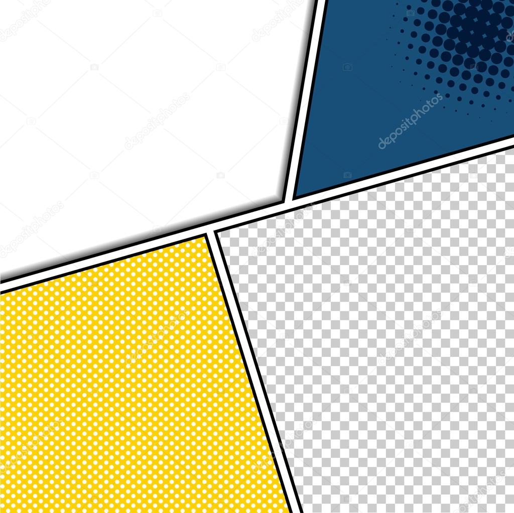 Comic template Vector. Stock Illustration by ©jirawat #102155016