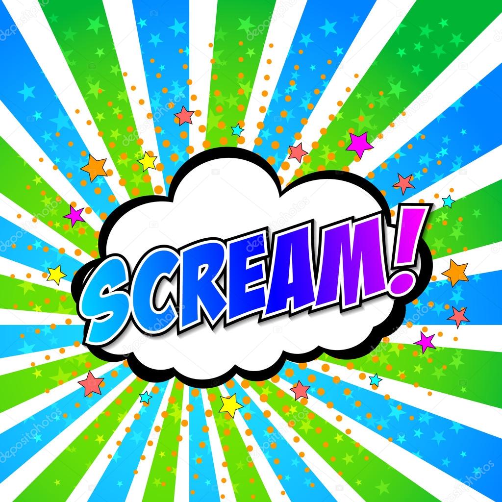 Scream! Comic Speech Bubble, Cartoon. Stock Vector by ©jirawat 94170090