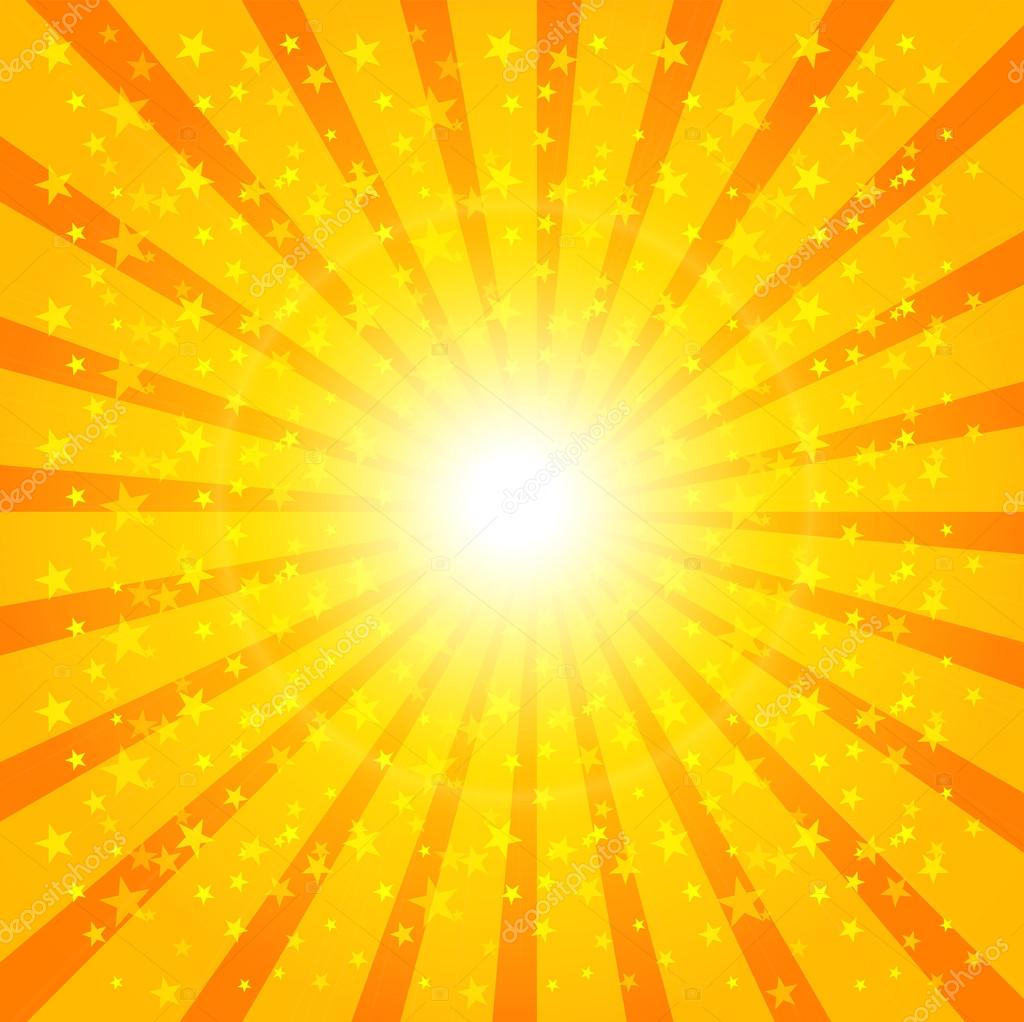 Sun Sunburst Pattern Vector Illustration Stock Vector Image By