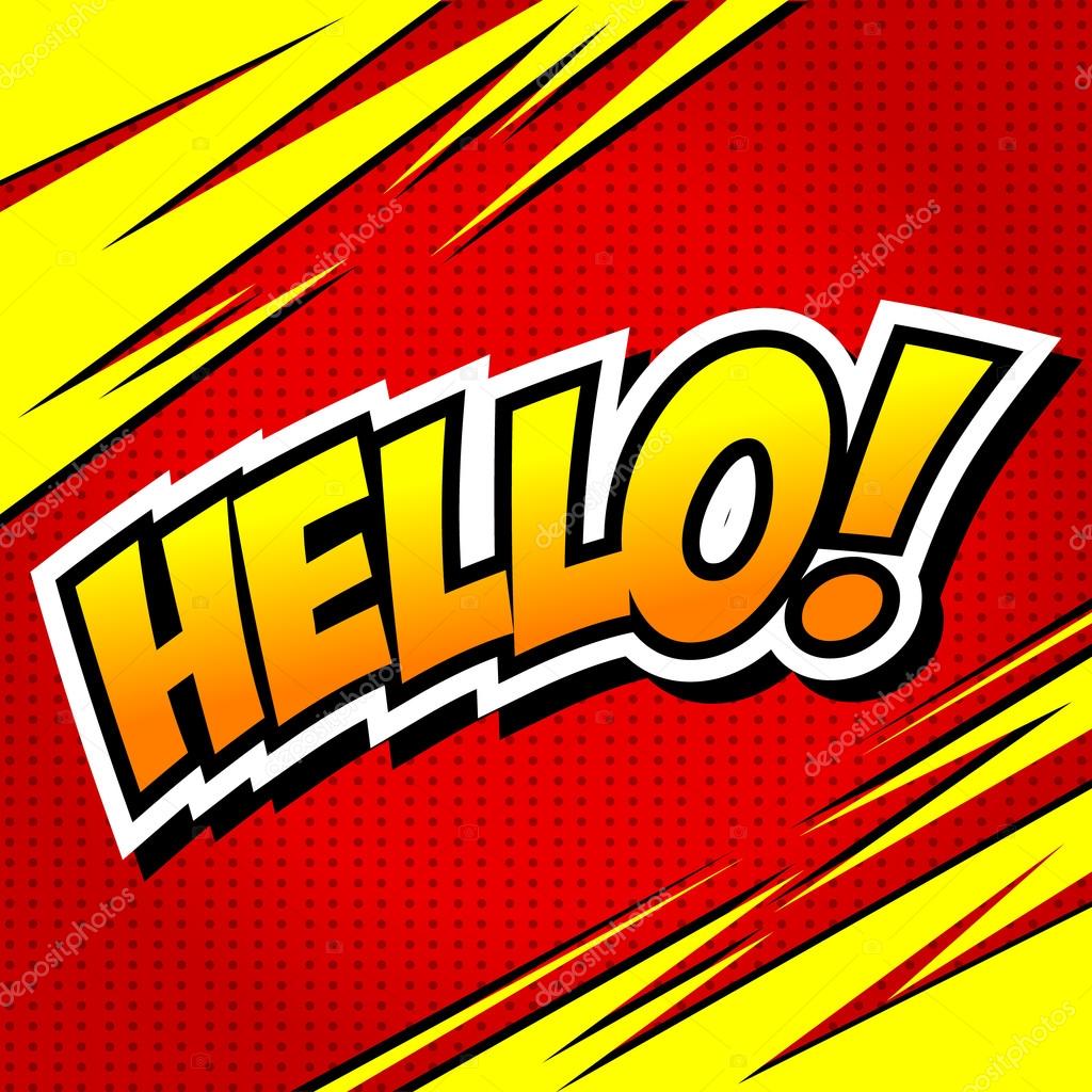 Hello !- Comic Speech Bubble, Cartoon. Stock Vector Image by ©jirawat ...
