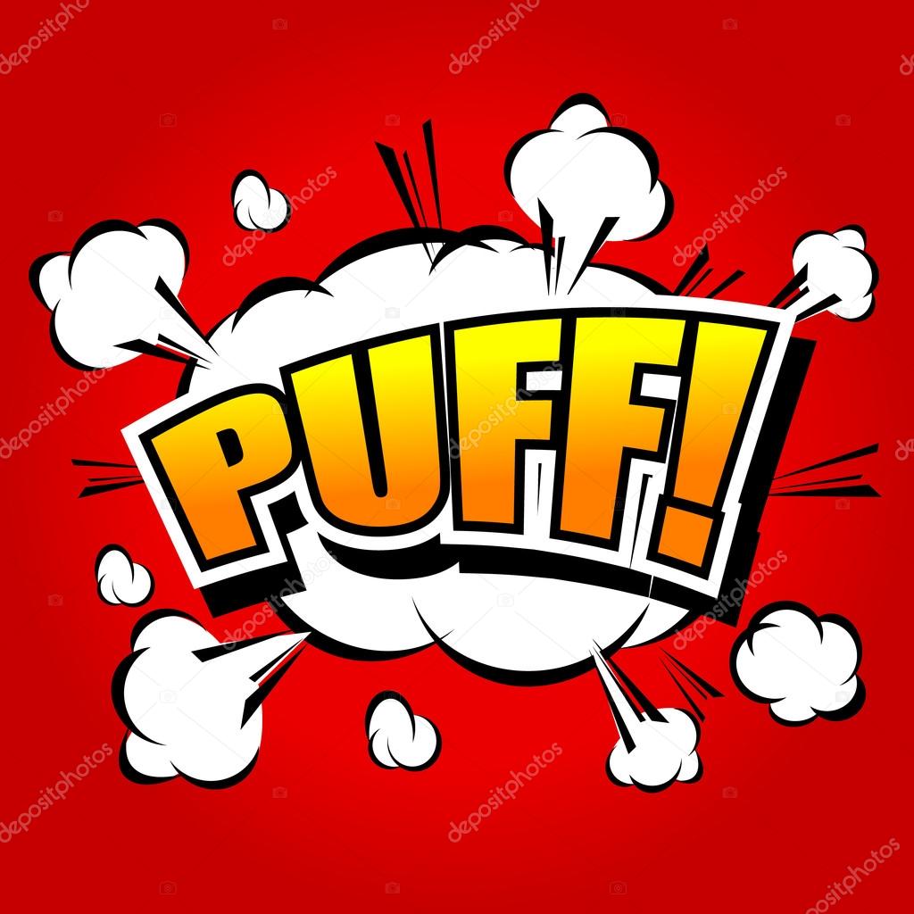 Puff! Comic Speech Bubble, Cartoon. Stock Vector by ©jirawat 98294200