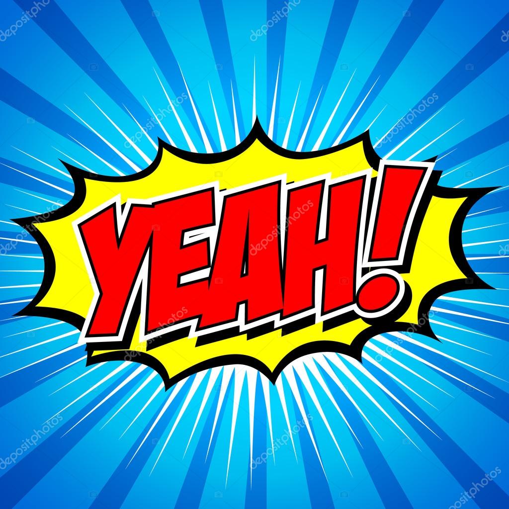 Ah oui ! Bulle de discours comique, bande dessinée — Image vectorielle ...