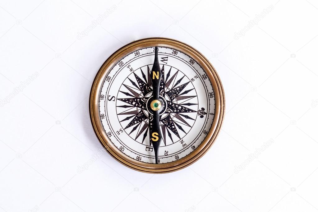 Compass on isoleted white background. Stock Photo by ©tortoon 112381562